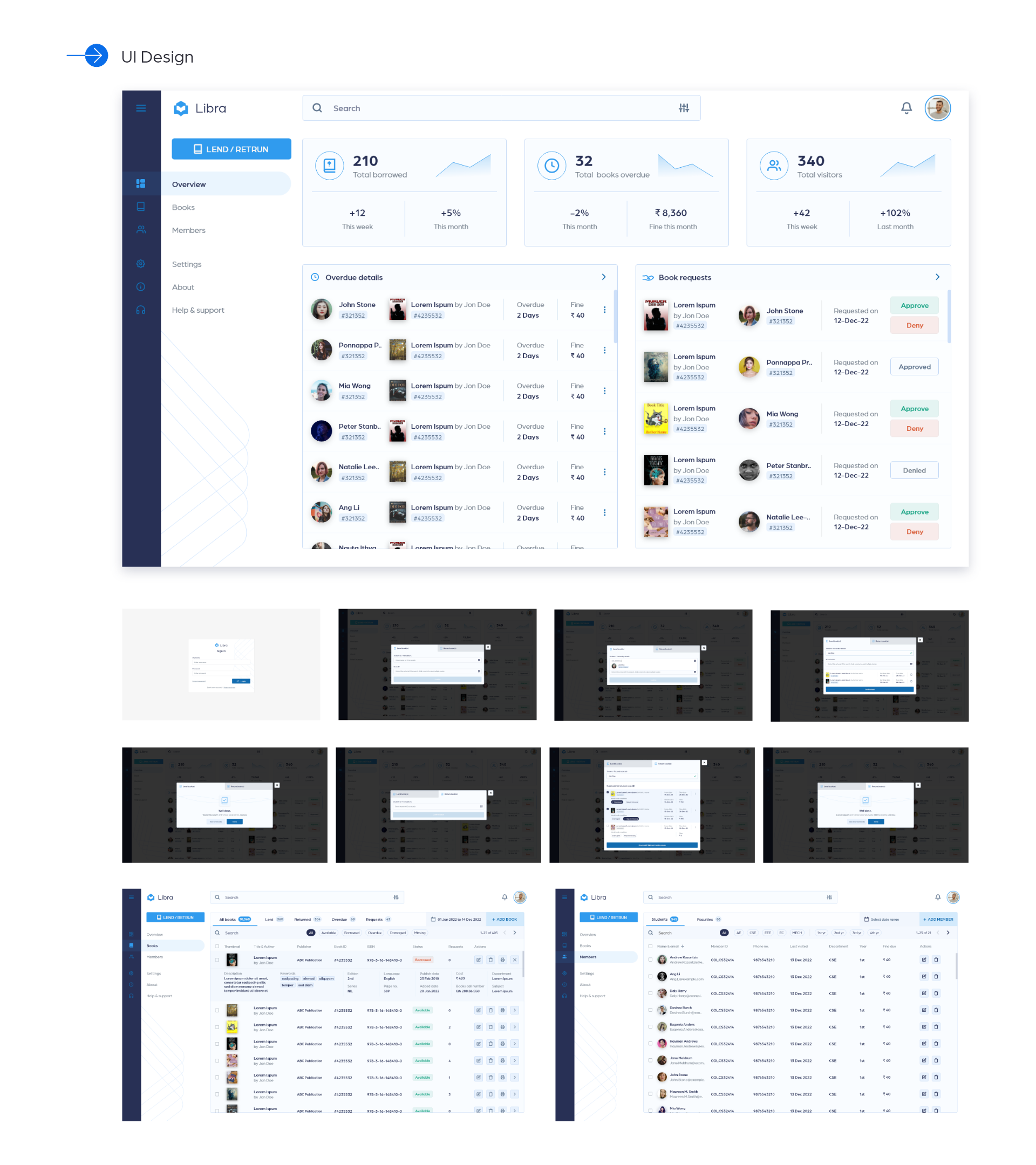 Libra - Library Management Web Application by Jithin Thomas on Dribbble