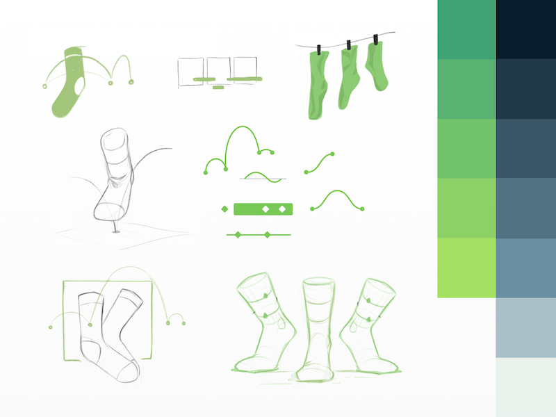 Greensock Sketches by Maggie Appleton on Dribbble