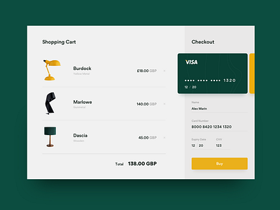 Checkout by Alex Marin on Dribbble