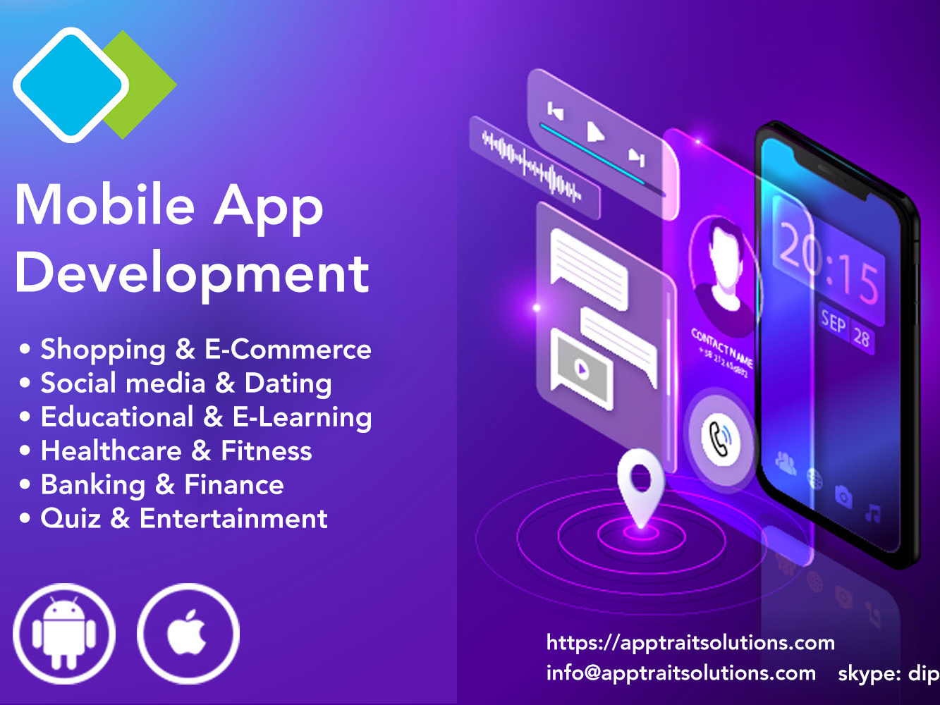 Mobile App Development Company by AppTrait Solutions on Dribbble