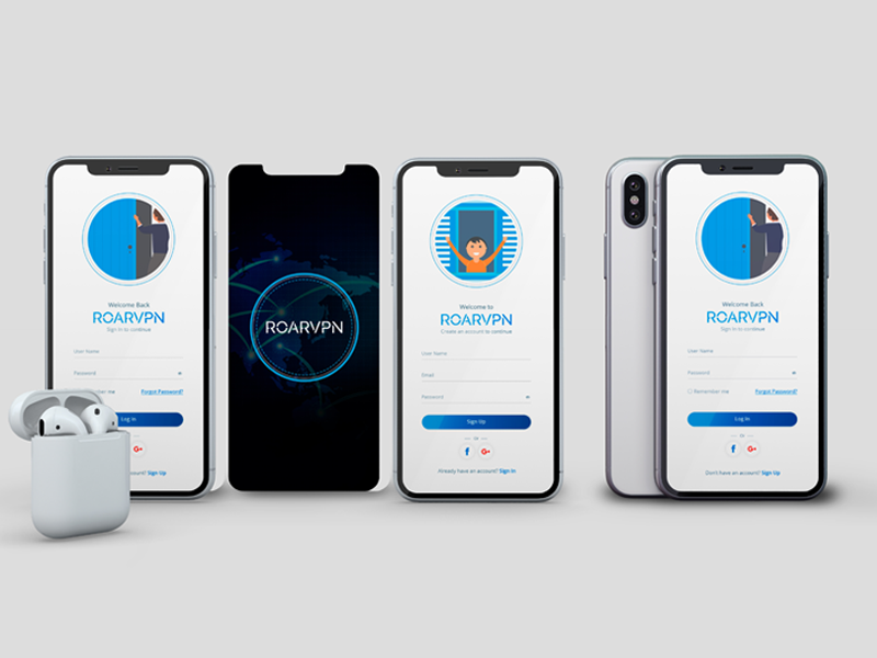 VPN Splash Screen & Login and Sign Up Sreen by Md Awlad Hossain on Dribbble