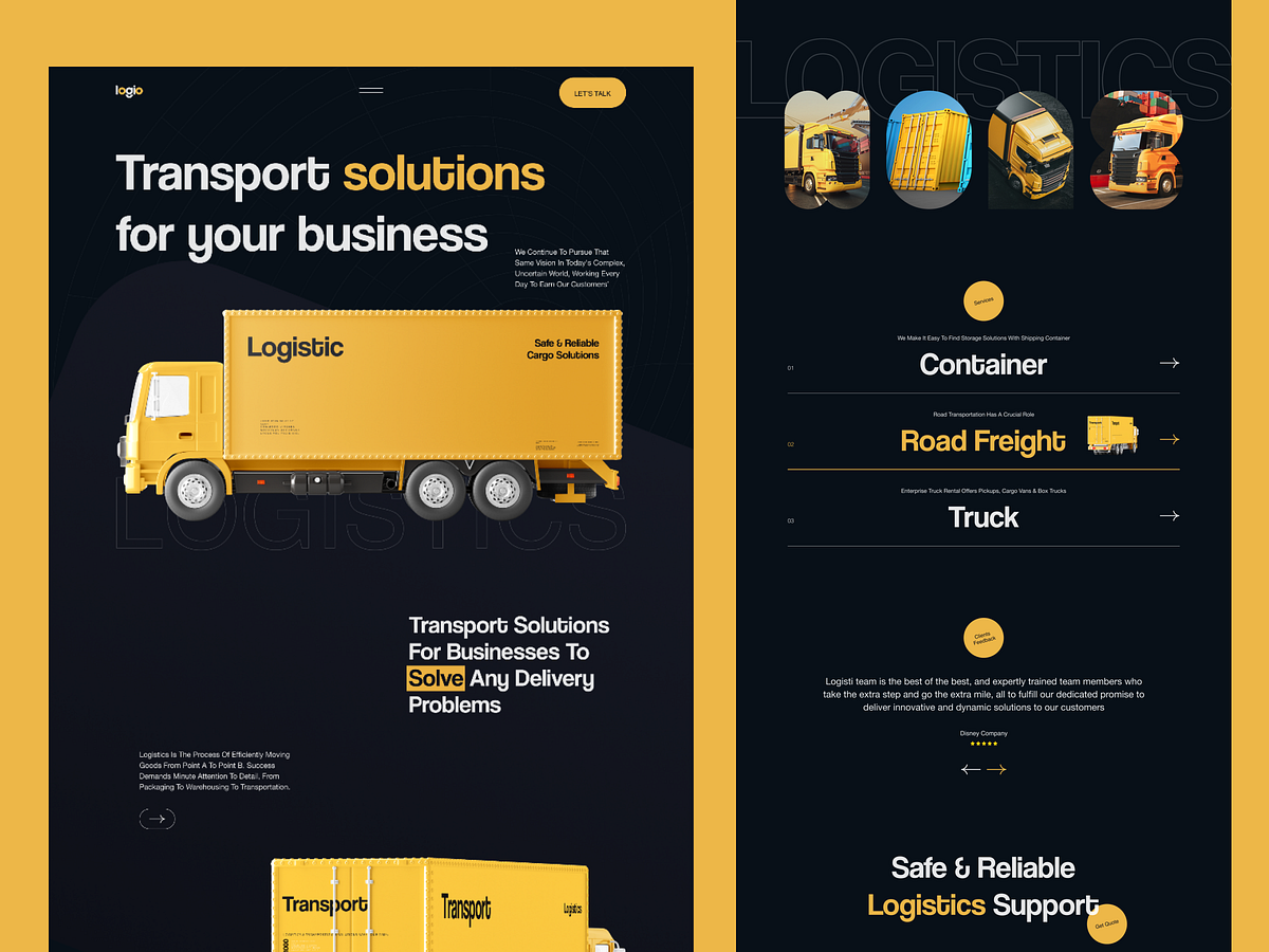 Logistic Website designs, themes, templates and downloadable graphic ...