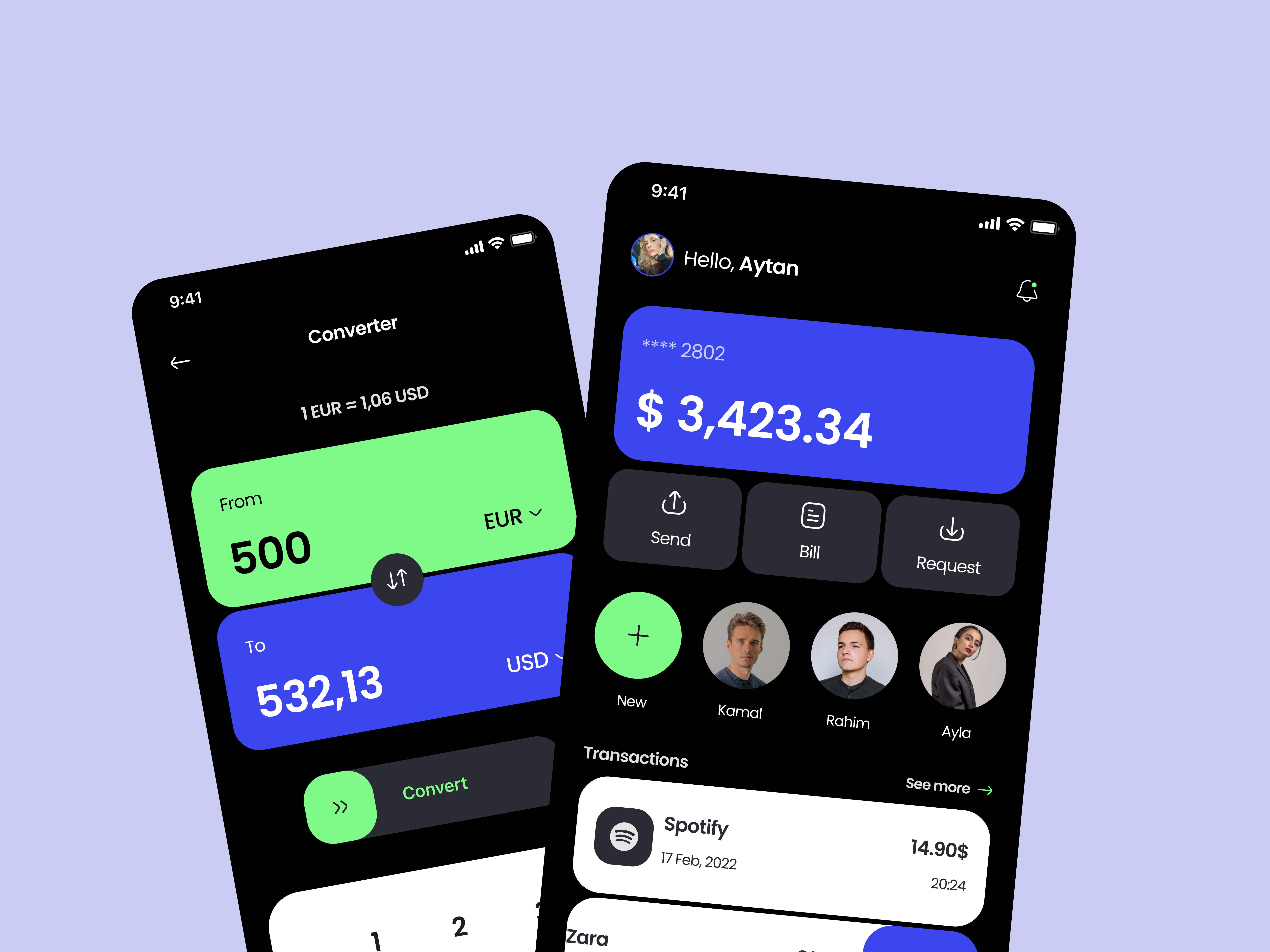 Banking app by Aytan Rza on Dribbble