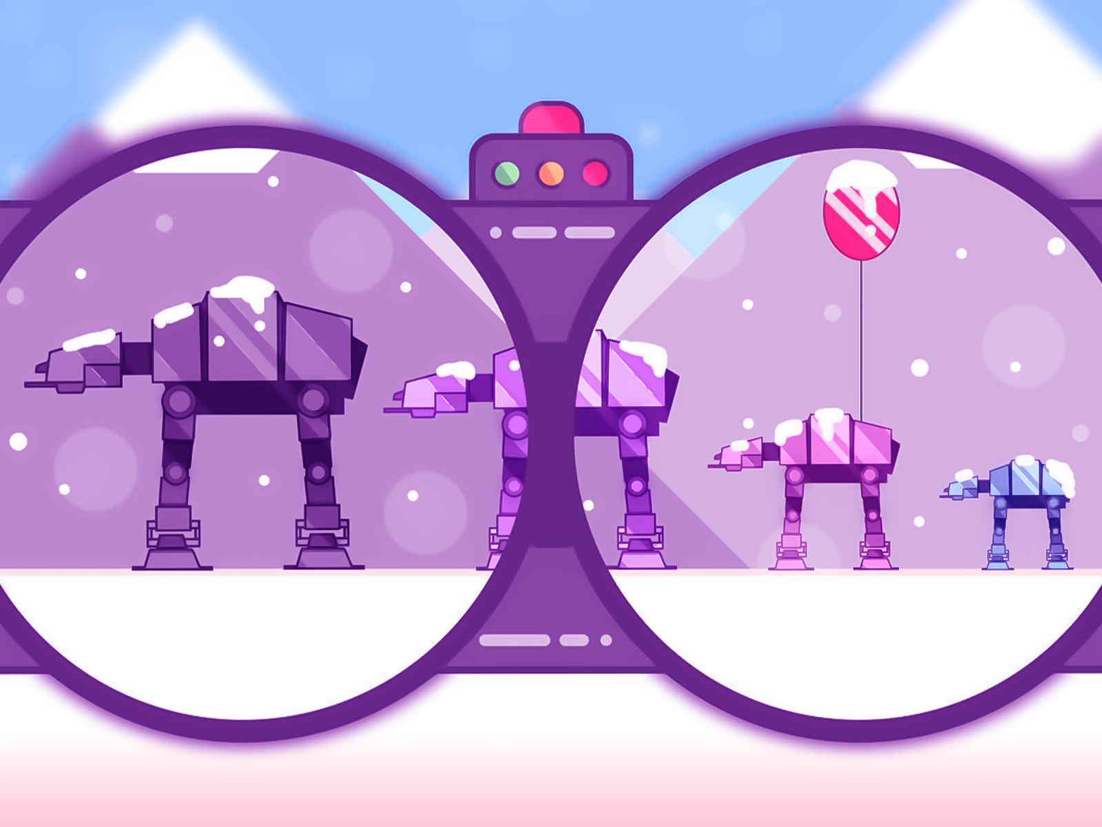 Illustration Design: Frozen Future Front by kayoshima on Dribbble