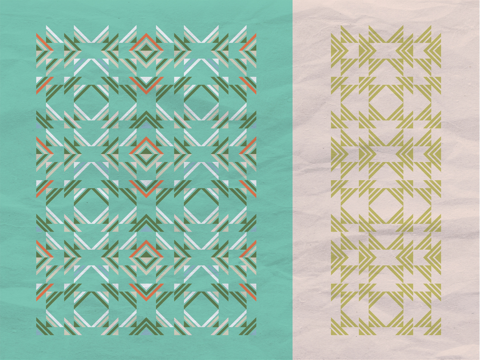 Same shapes different pattern by Sophia Umansky on Dribbble