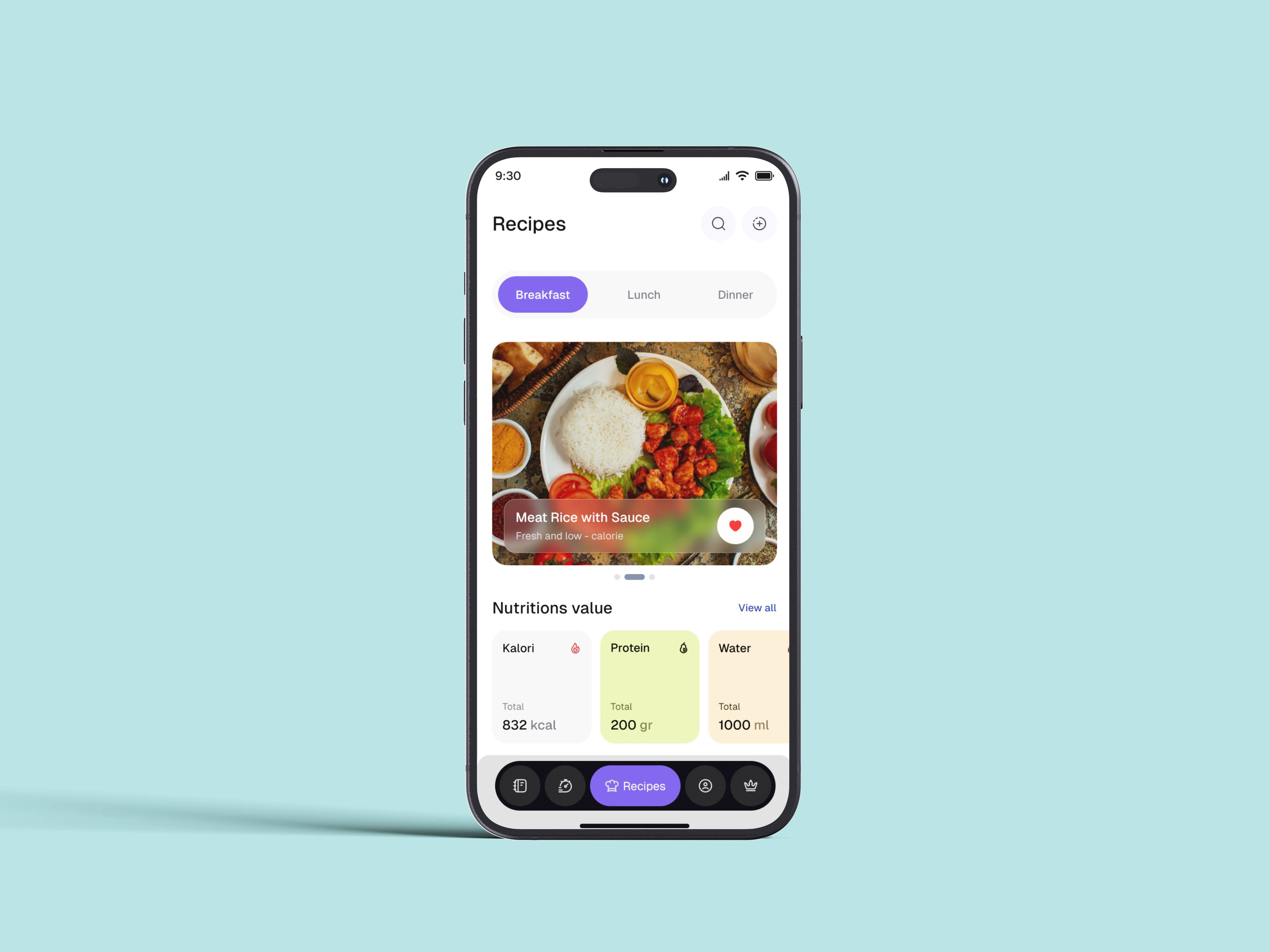 Nutrition Tracker App UI Design 🍏 by Rubel Hossain⭐️ on Dribbble