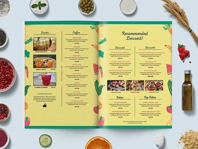 Premium New Sweet Shop Menu Psd Template by Anjum on Dribbble