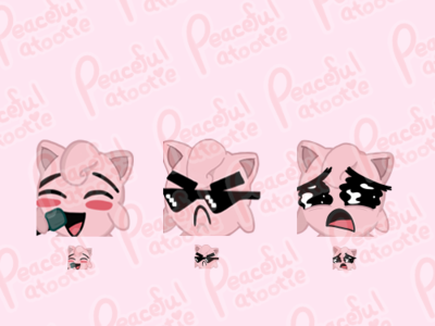 Pokemon - Jigglypuff Emote Set by Bianca F. on Dribbble