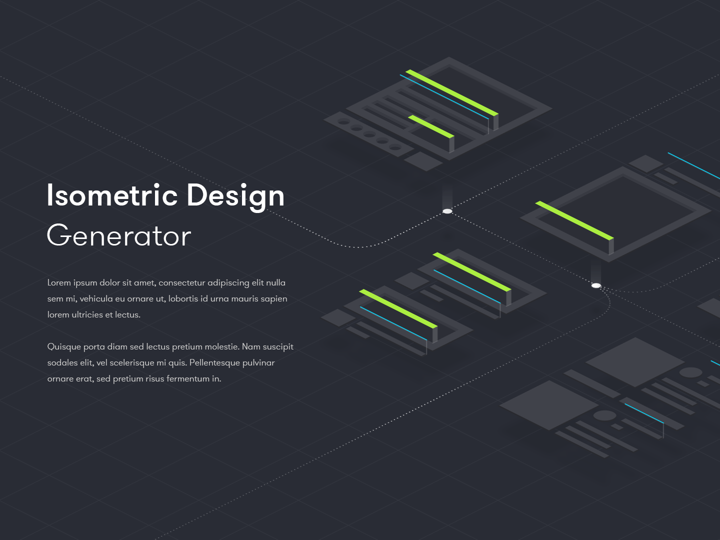 Isometric Design Generator by Amine Kaddari on Dribbble