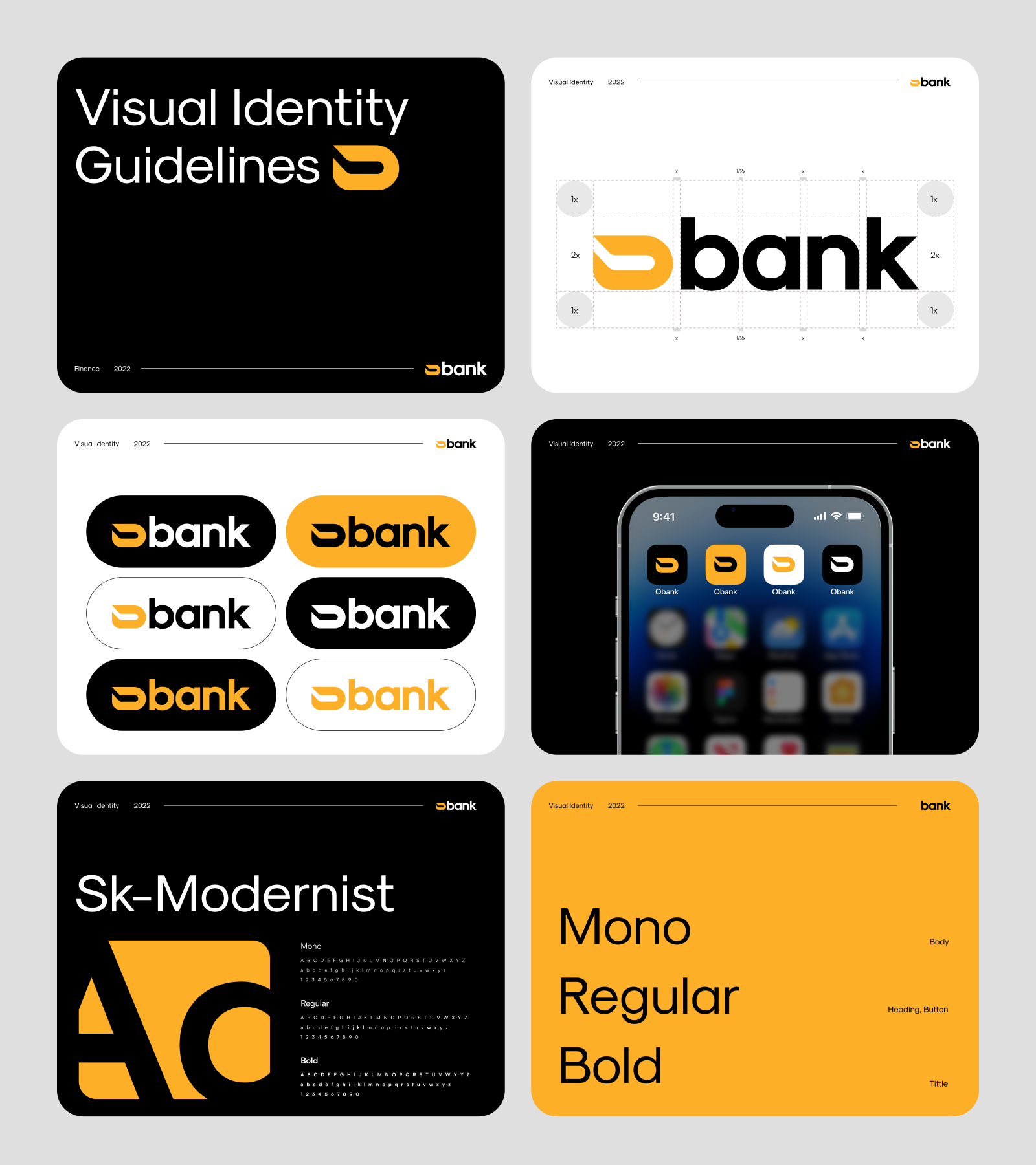 Obank - Finance Visual Identity Guidelines by Faza Dzikrulloh for Odama on Dribbble