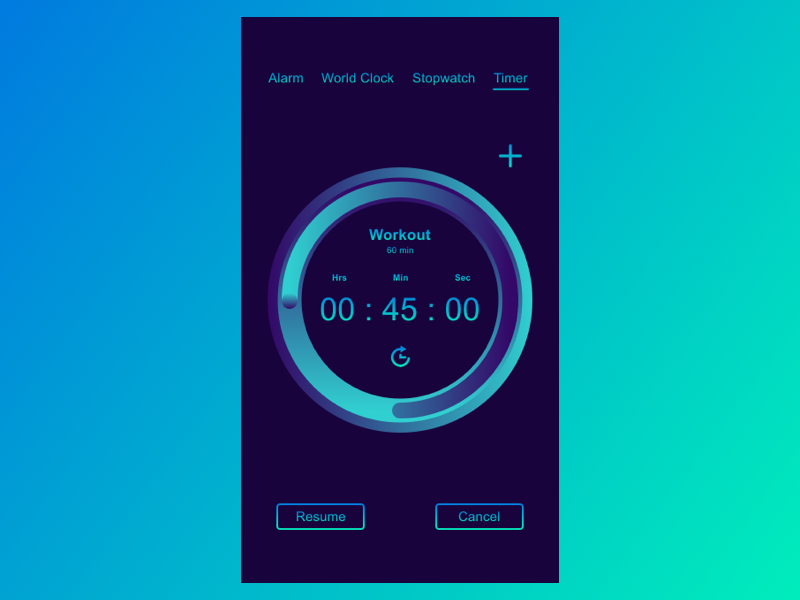 Timer Concept by Robert Torres on Dribbble