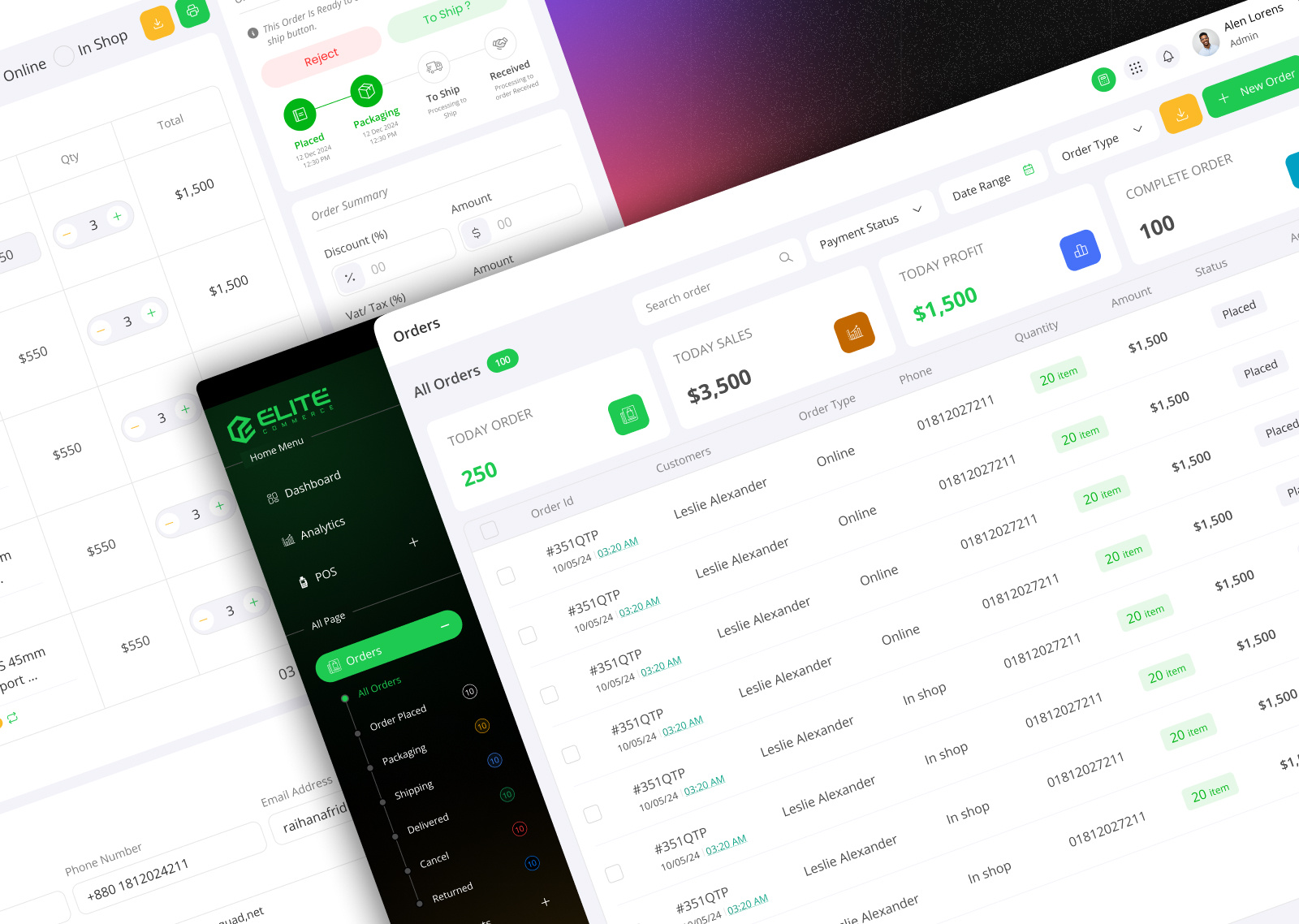 Elite Commerce – Modern UI/UX Design for Smooth Order Management by ...