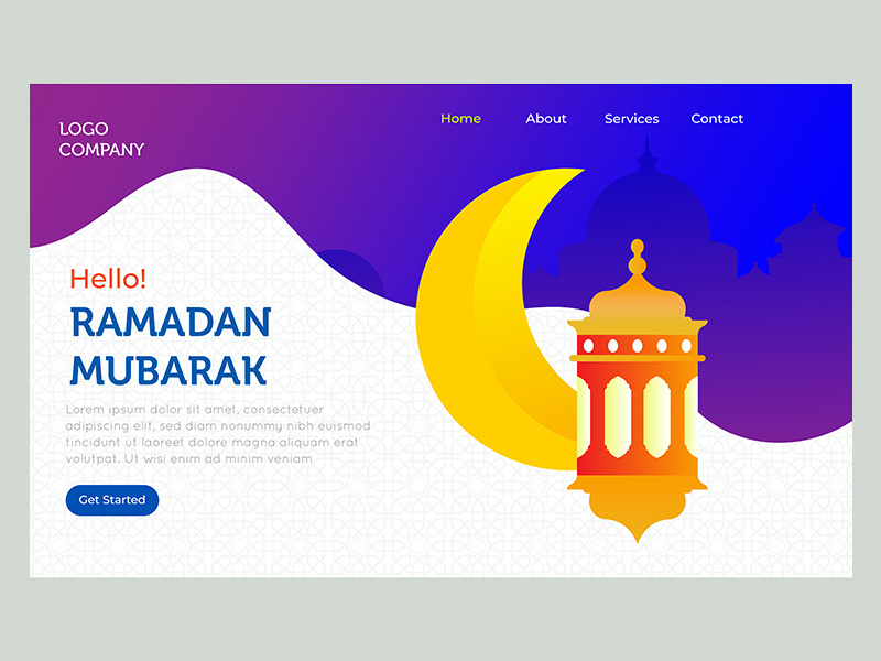 Hello ramadan landing page by Griyolabs on Dribbble