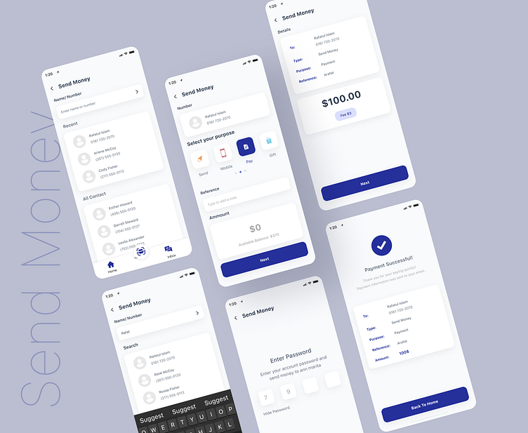 PayLay - Digital Wallet Mobile App Design by Md Arafat Ul Alam on Dribbble