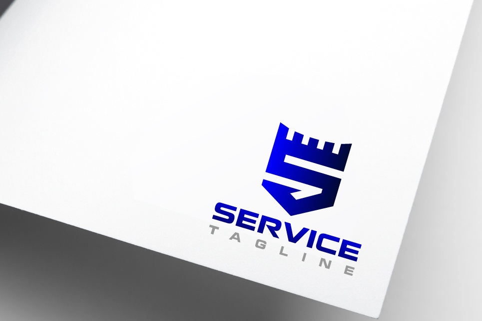 Letter S Shield With Castle Gear Logo Design by LOGOXpress on Dribbble