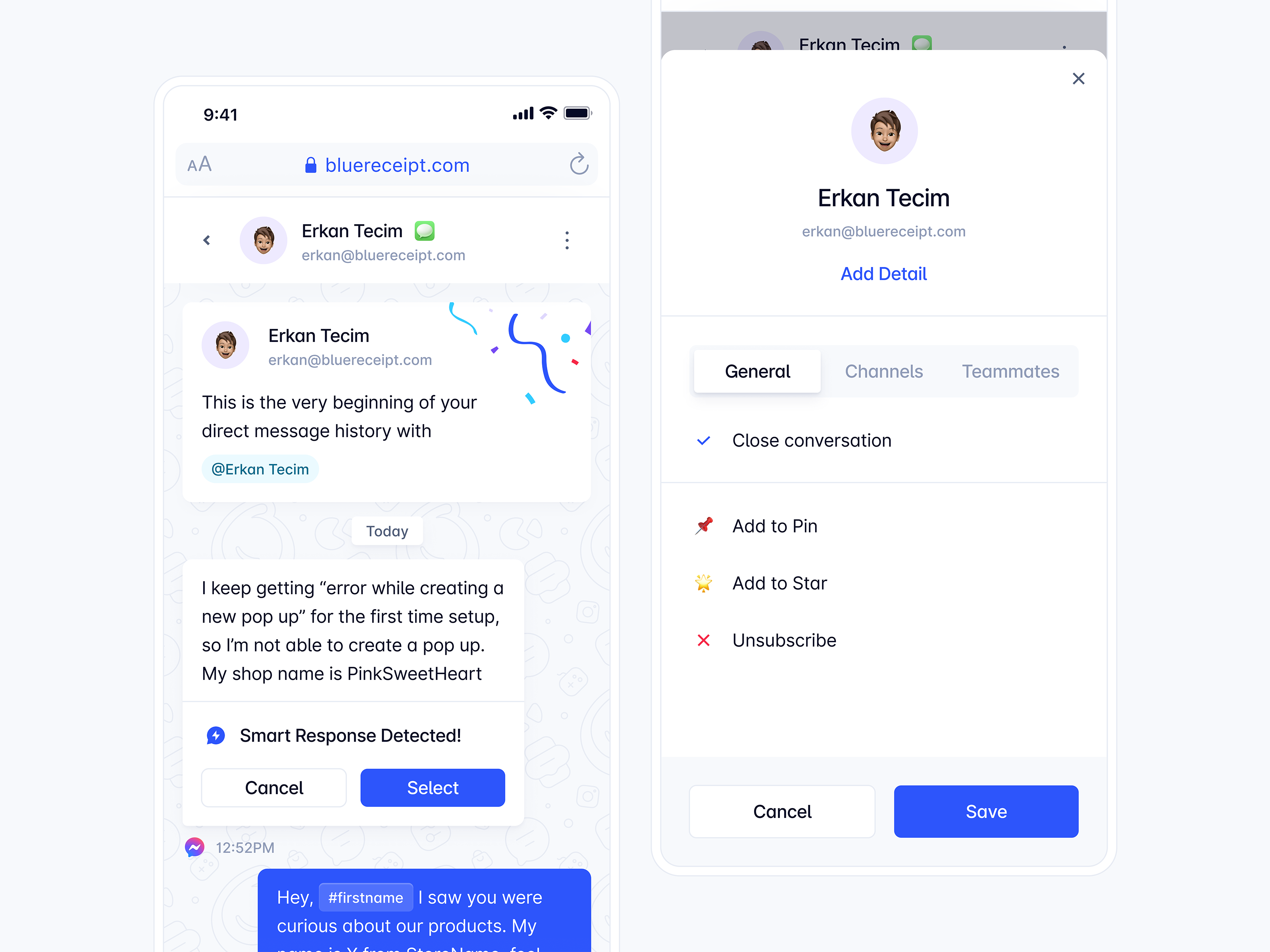 Mobile - Conversation 💬 by Erkan Tecim on Dribbble