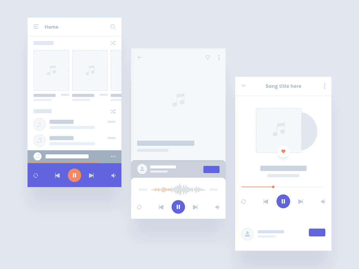 Flowcharts - Mobile Music App by Dorin Andrei ♒ on Dribbble