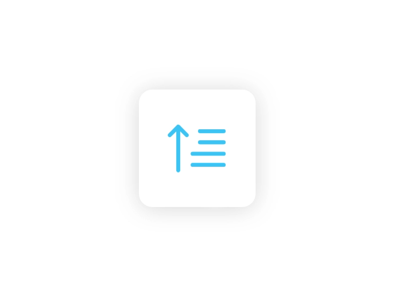 Sorting Icon by Ganesha on Dribbble