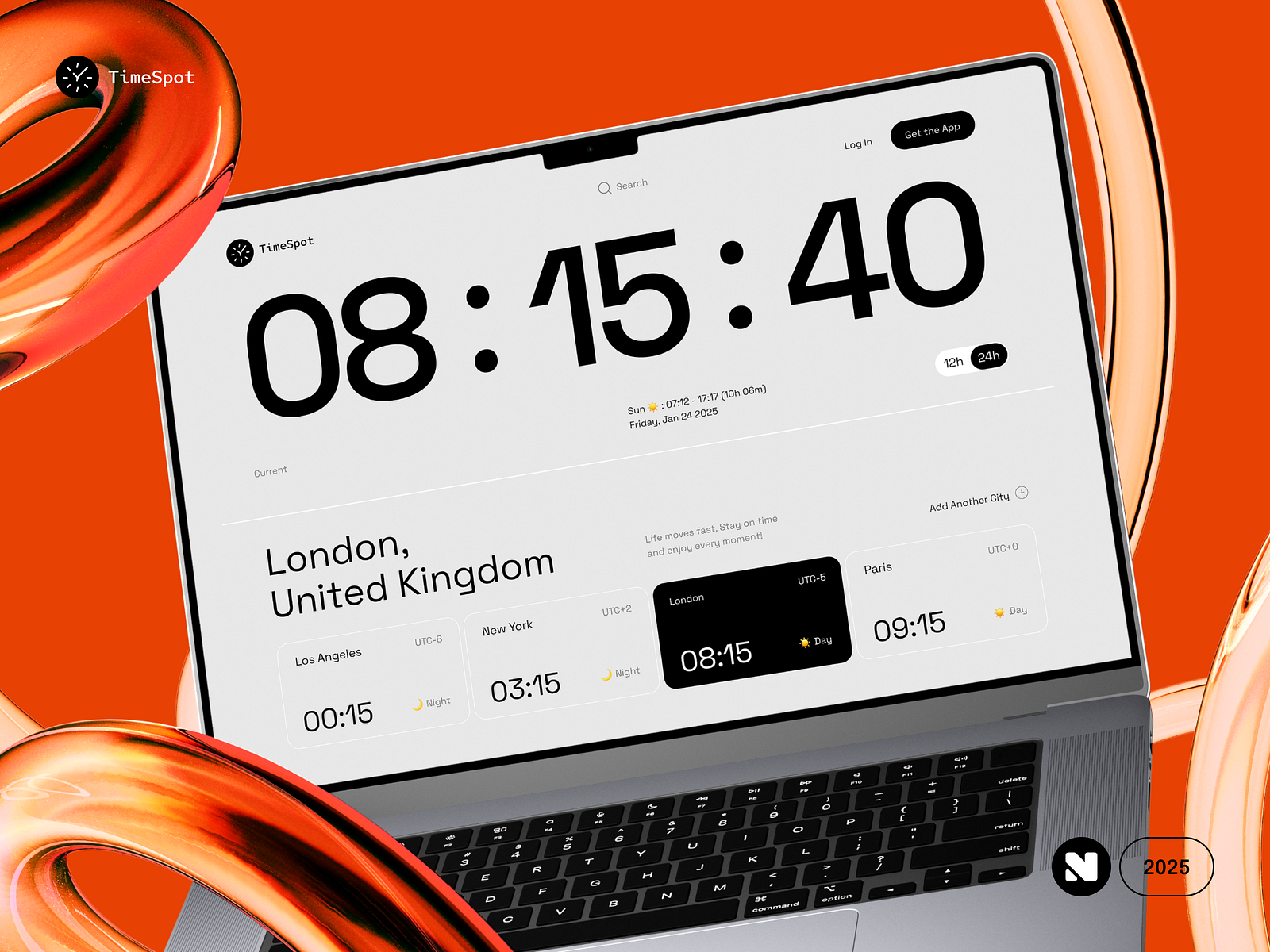World Clock Web Design by Nixtio on Dribbble