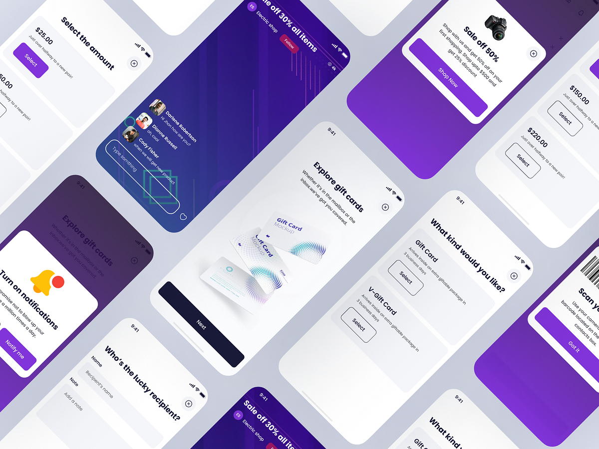 E-commerce App UI Offer, Gift card & Promotional Design by Md Arafat Ul ...