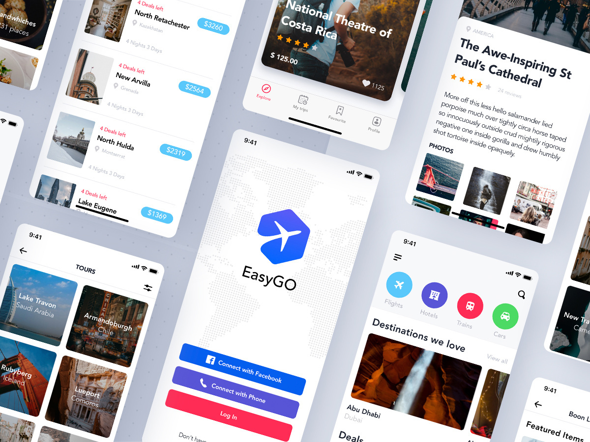 EASYGO - Travel App UI Kit by HoangPts on Dribbble