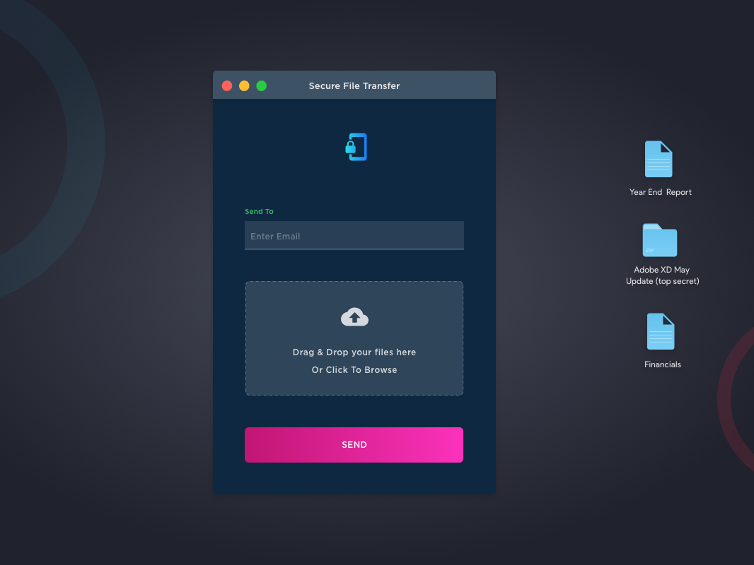 Secure File Transfer by Nyasha Wisdom on Dribbble