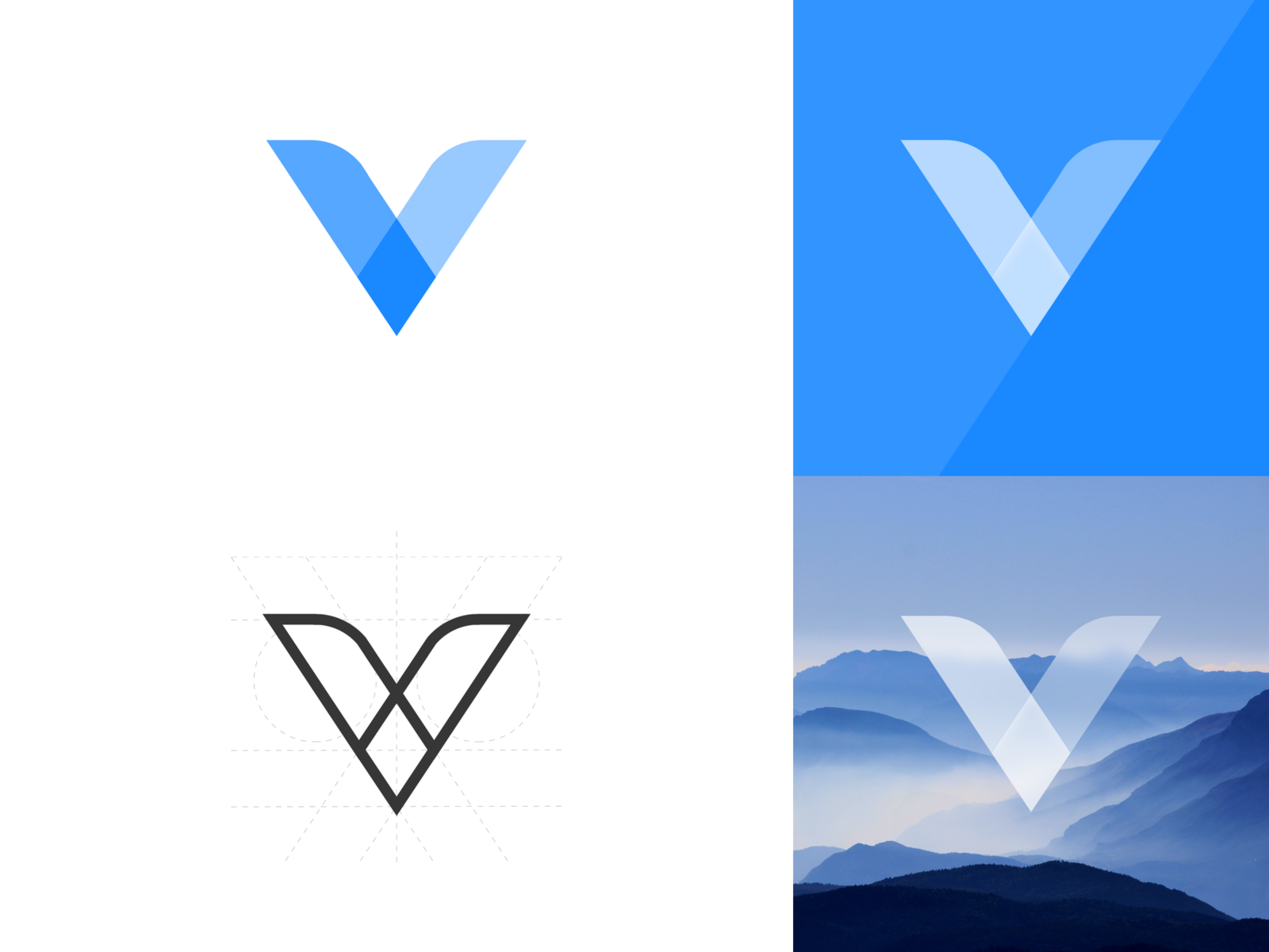 Logo for Vcloud by HMY on Dribbble