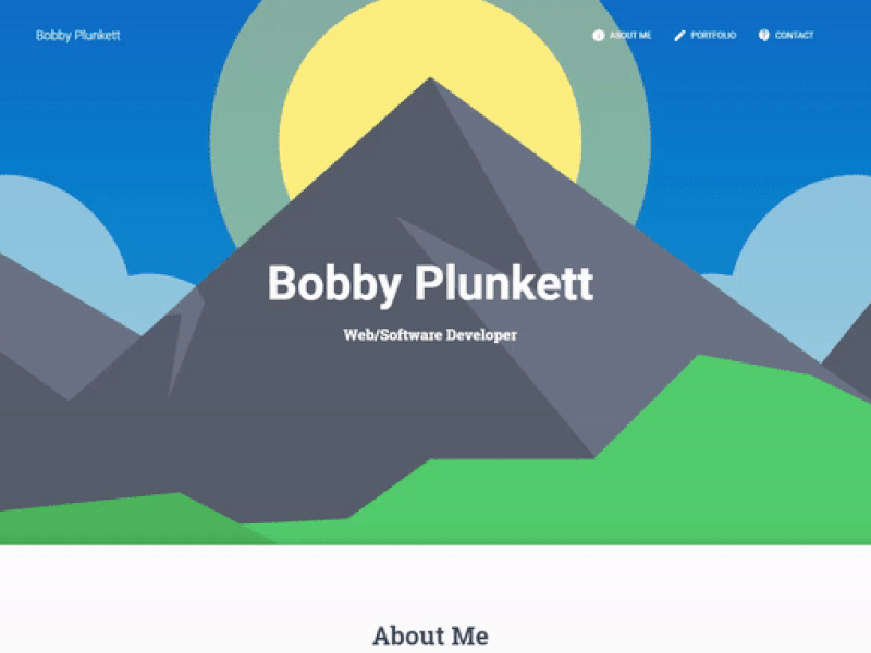Animated Material Splash Page by Bobby Plunkett on Dribbble