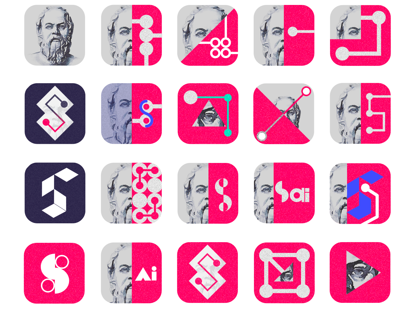 Socrates.AI: App Icons by Sean Ross on Dribbble