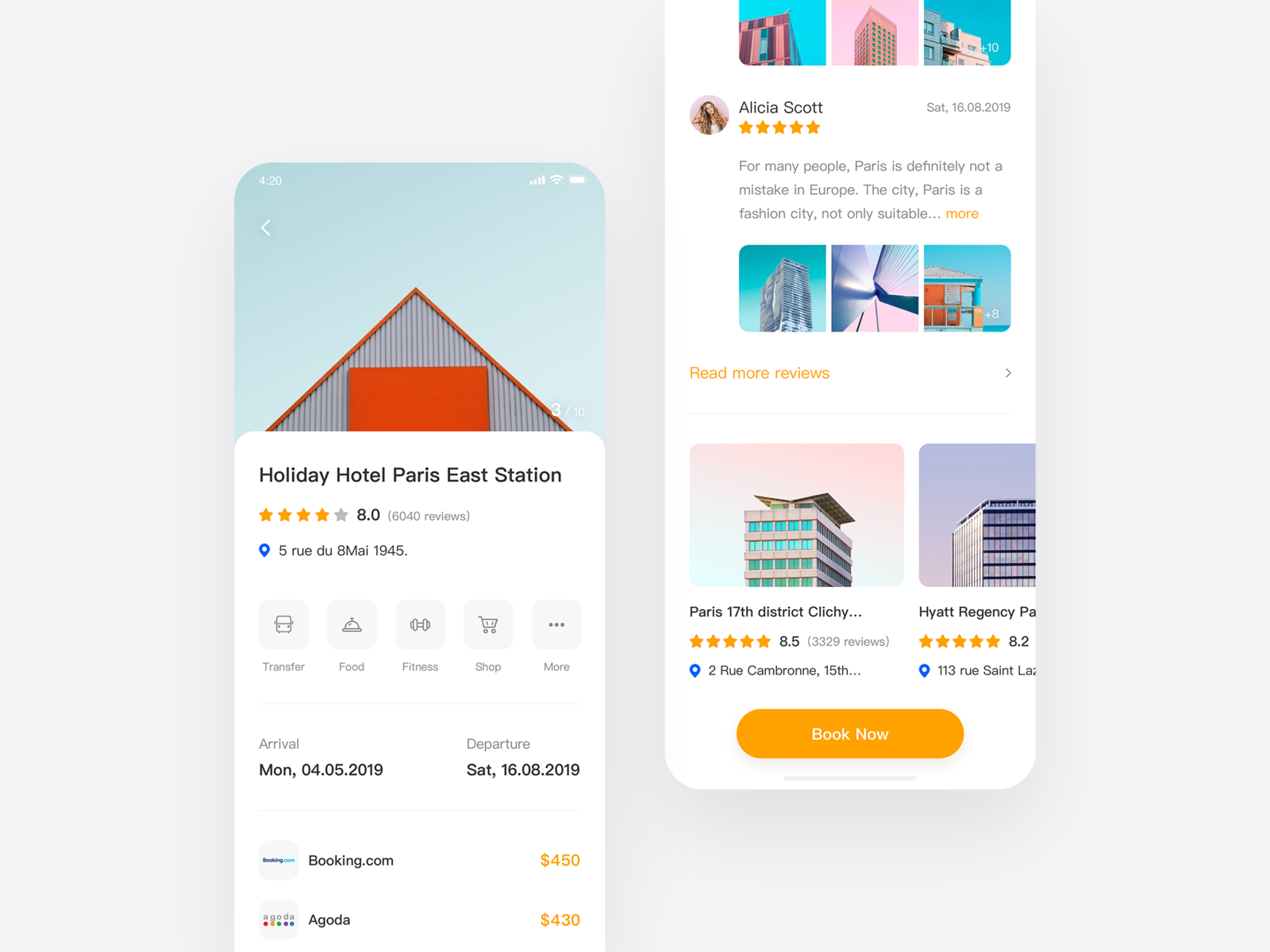 Hotel App Design Concept by shanzei for RaDesign on Dribbble