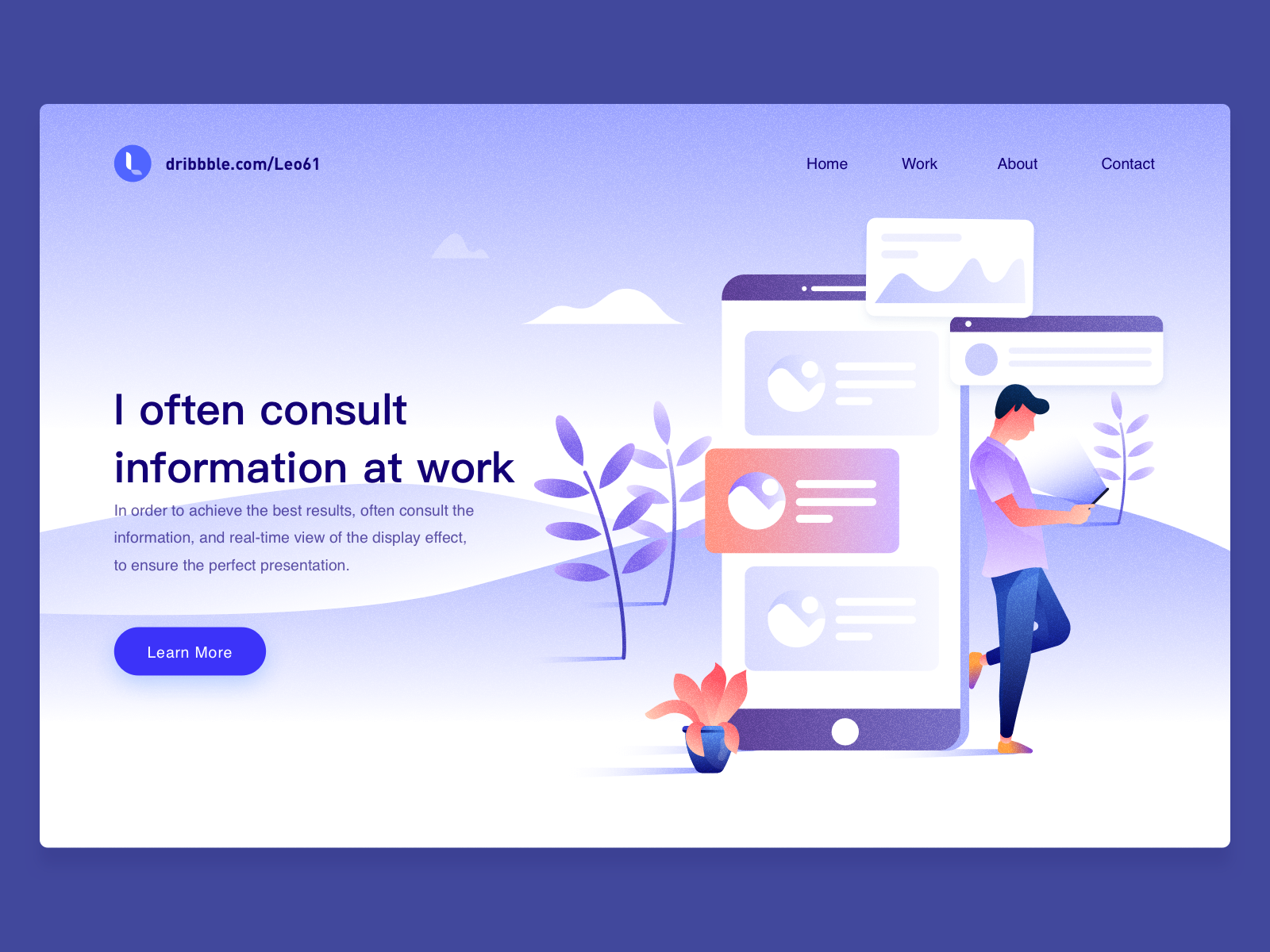 I Often Consult Information At Work by Leo for DCU on Dribbble