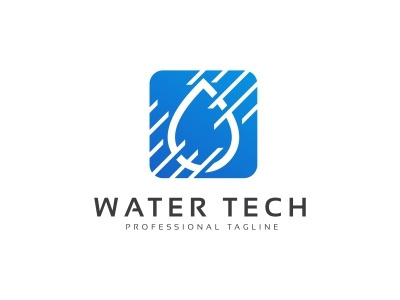 Water Tech Logo by iRussu on Dribbble