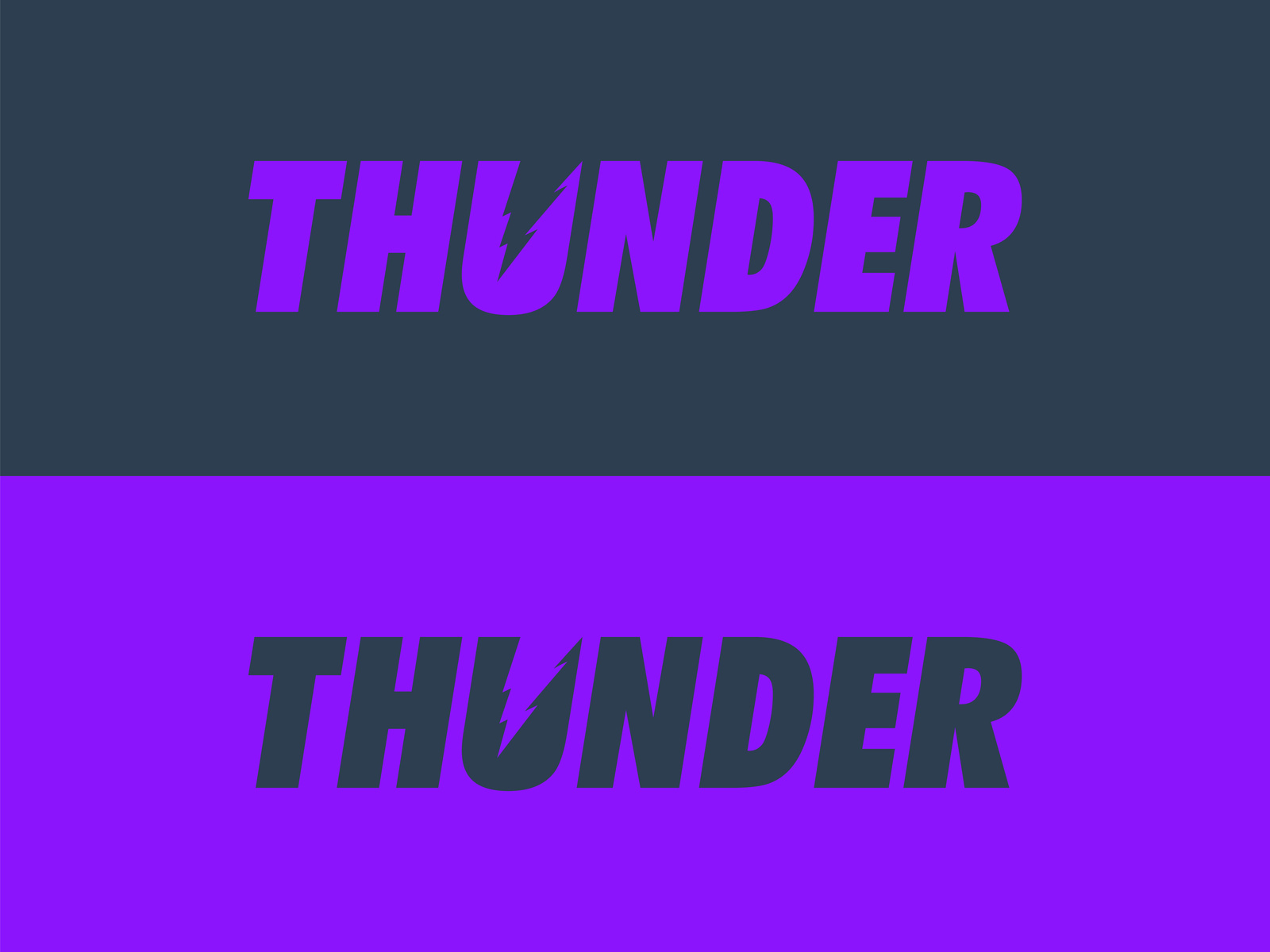 Thunder Wordmark by Adam Vizi on Dribbble