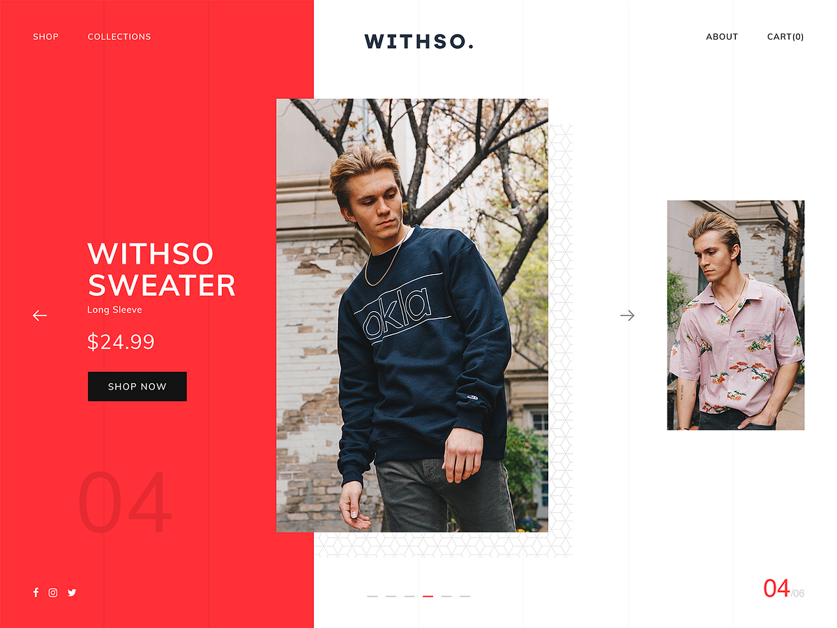 Mens Fashion Website Design by Luke Peake for TIB Digital on Dribbble