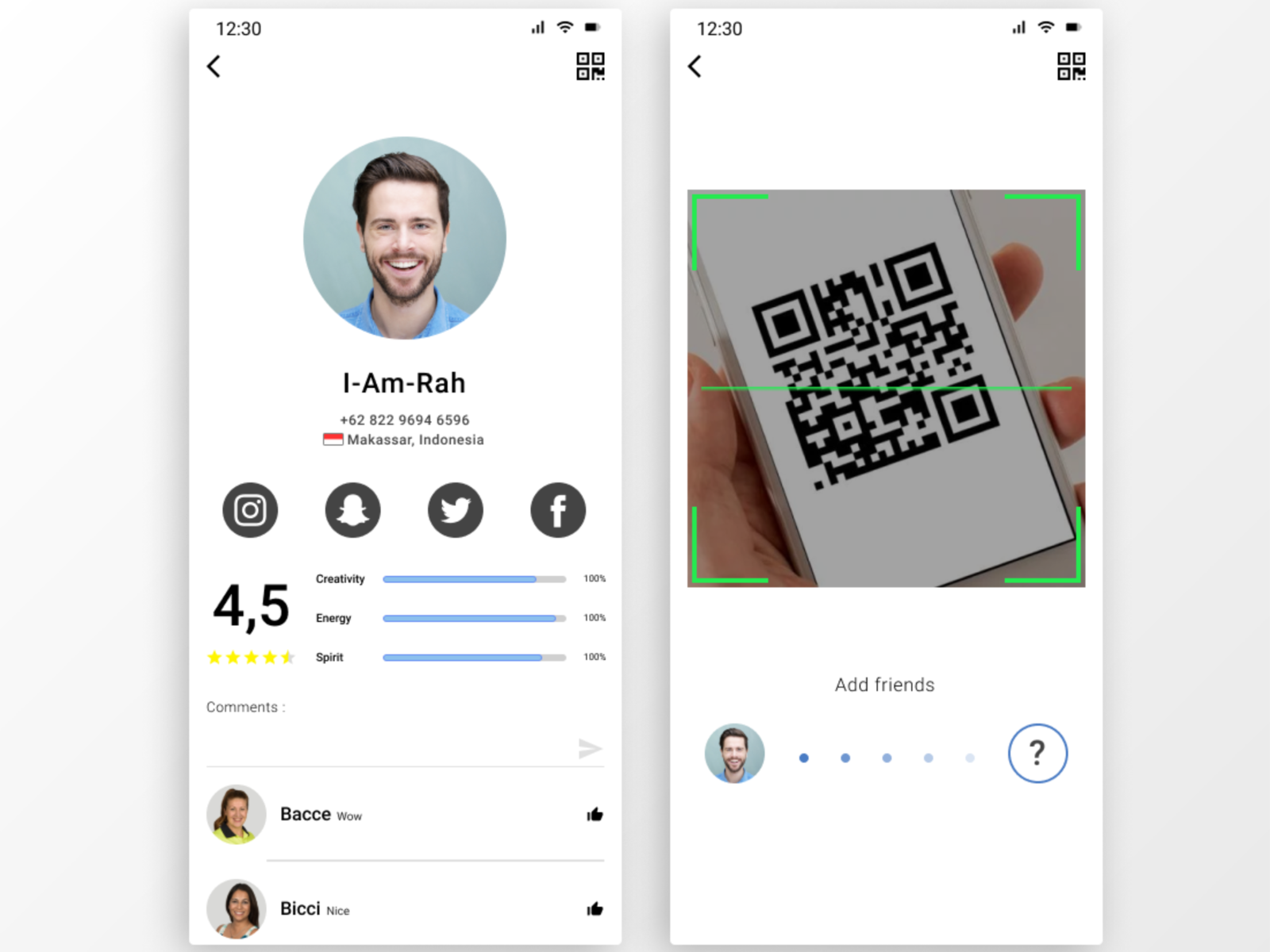simpel ui design by Abdul Rahim on Dribbble