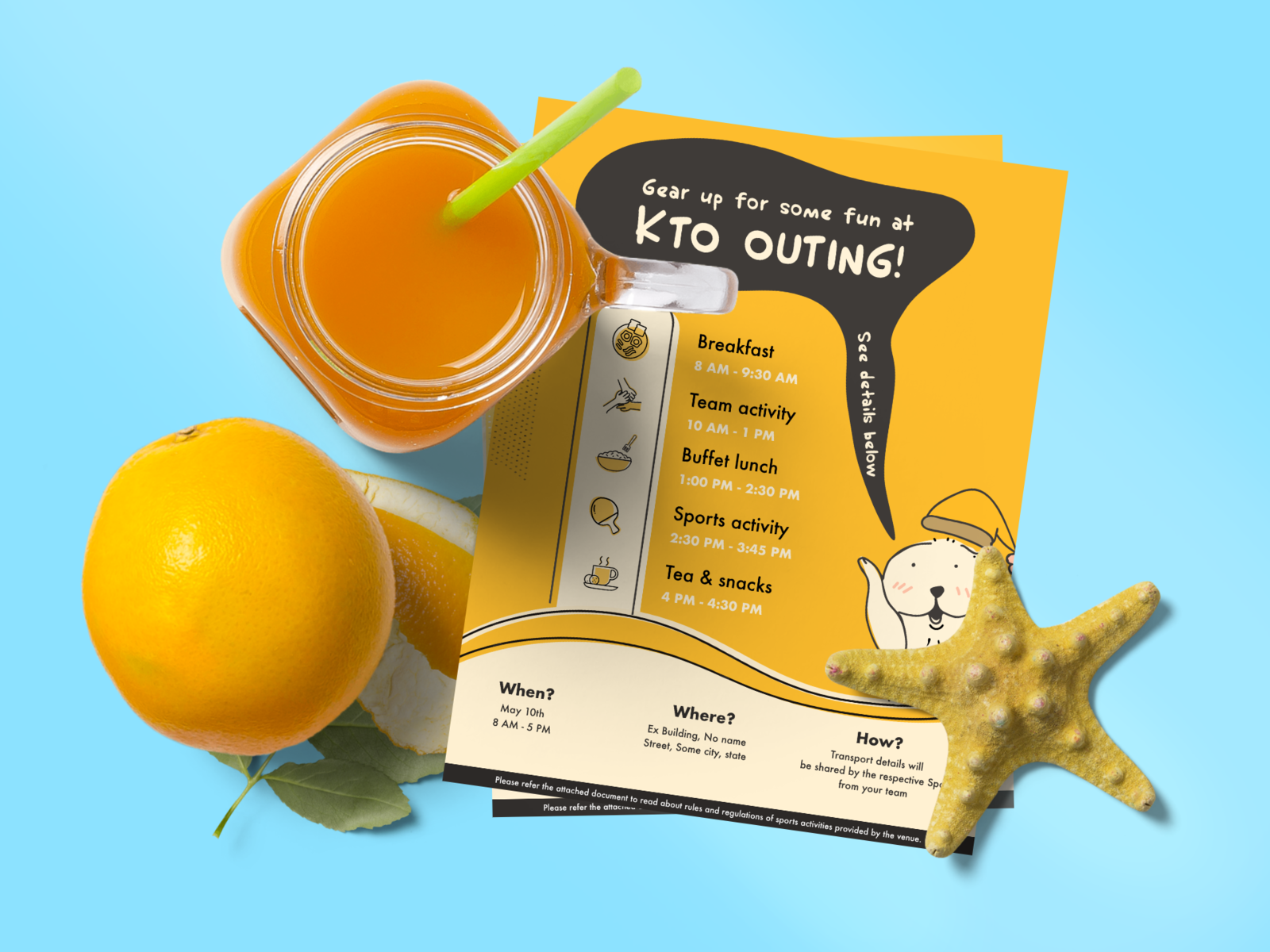 Outing Invitation Mockup by Kasturi Singh on Dribbble