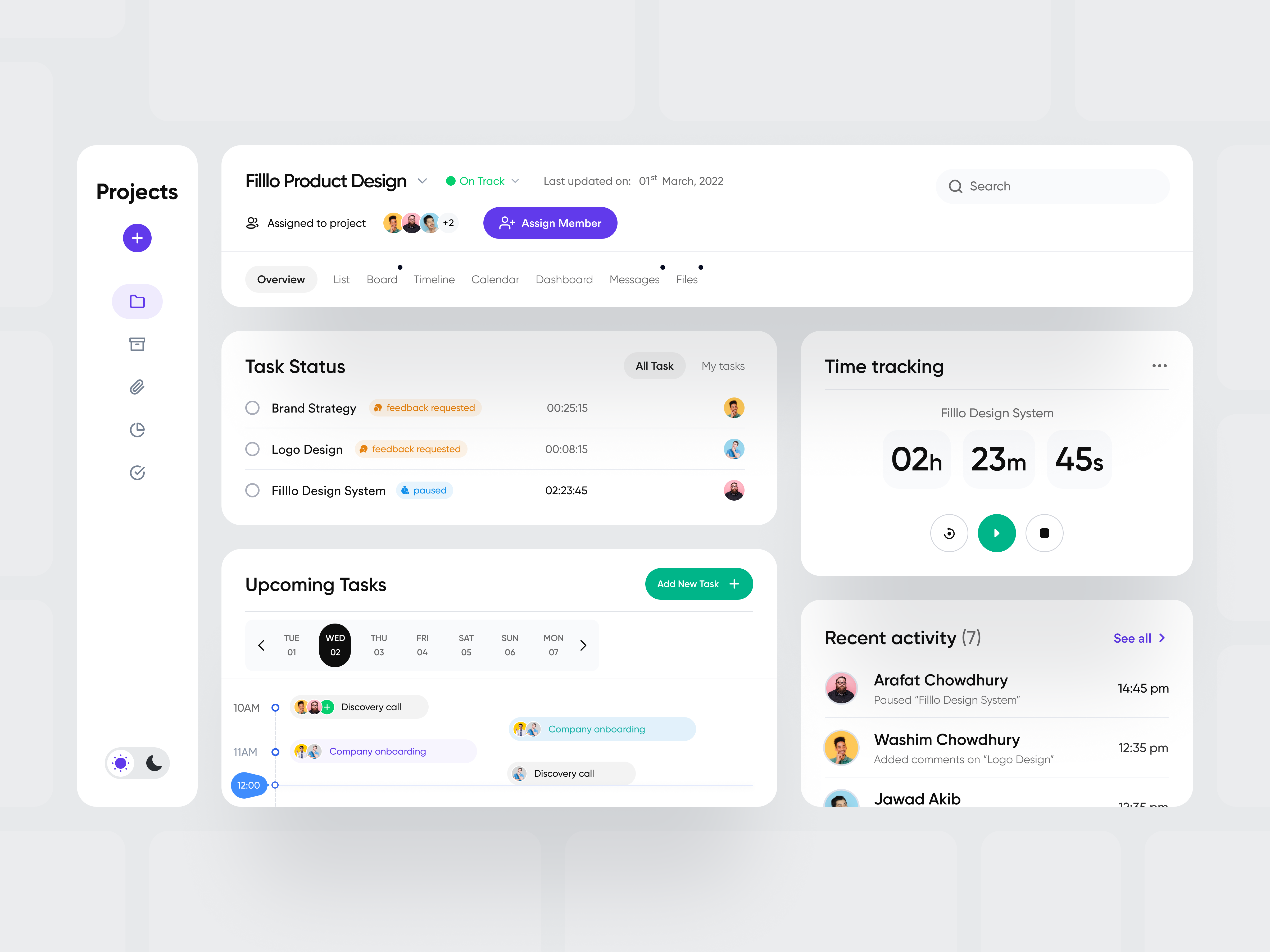 Project Management - Components UI by Filllo Branding for Filllo Design ...