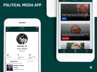 Political App designs, themes, templates and downloadable graphic ...