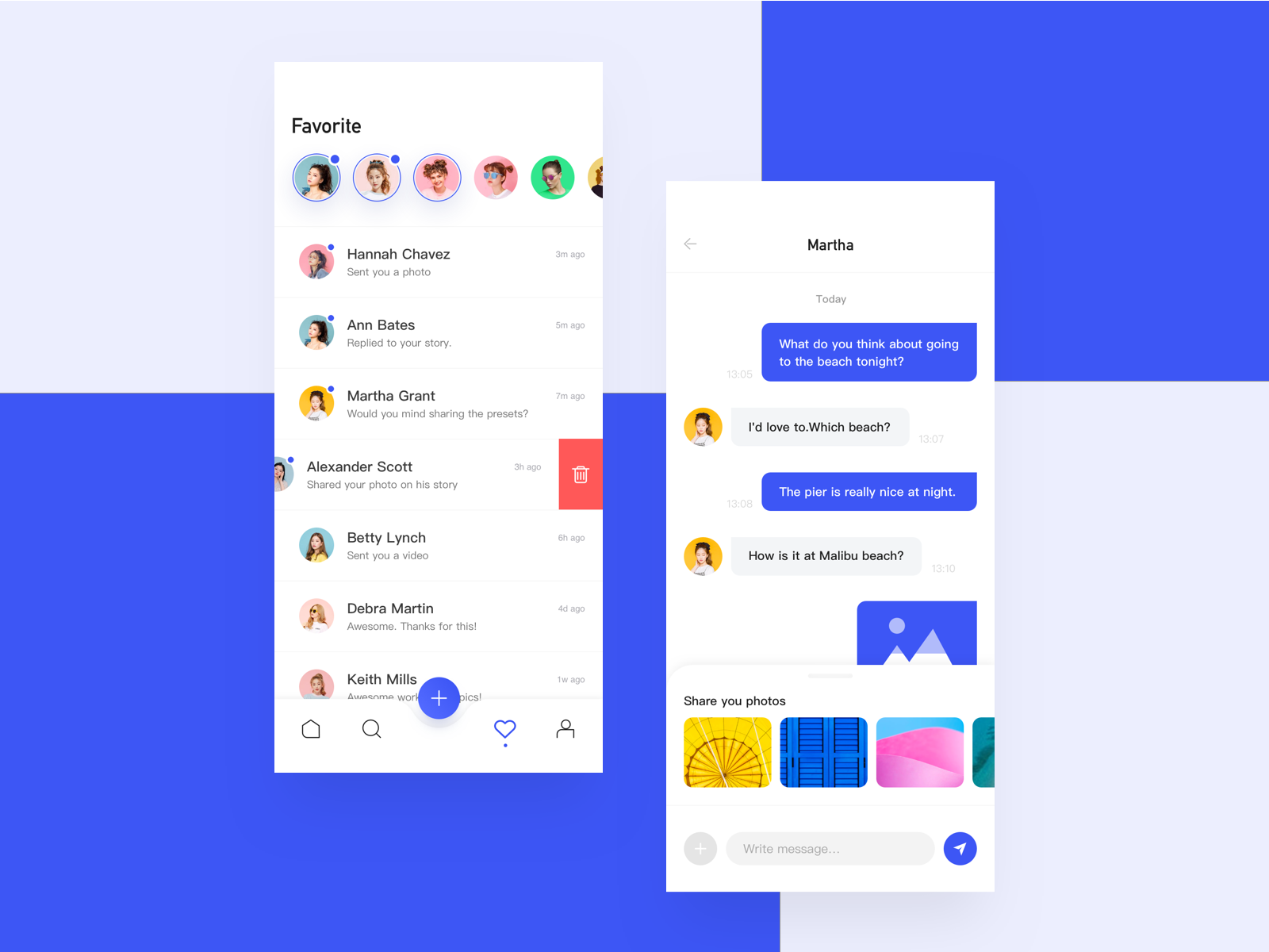 Social App Chat page by Jagger Lao for UDS on Dribbble