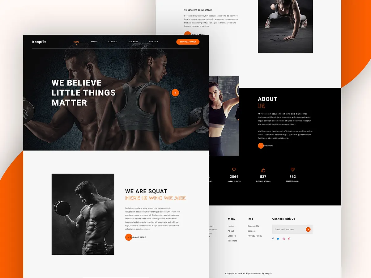 Fitness Landing Page Design designs, themes, templates and downloadable ...
