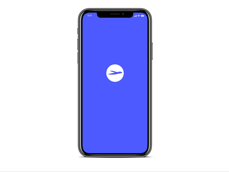 Concept Airline app loading screen by Ary Kotlik on Dribbble