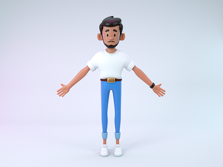 3D Character "Cool guy" - Heetch by Makata Studio on Dribbble