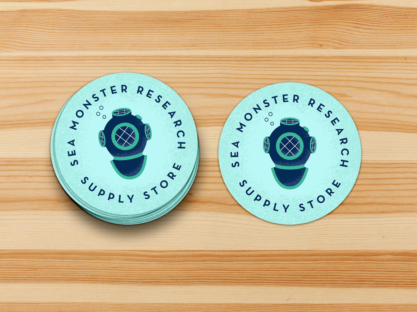 Sea Monster Research Supply Store Stickers by Amy Chea on Dribbble