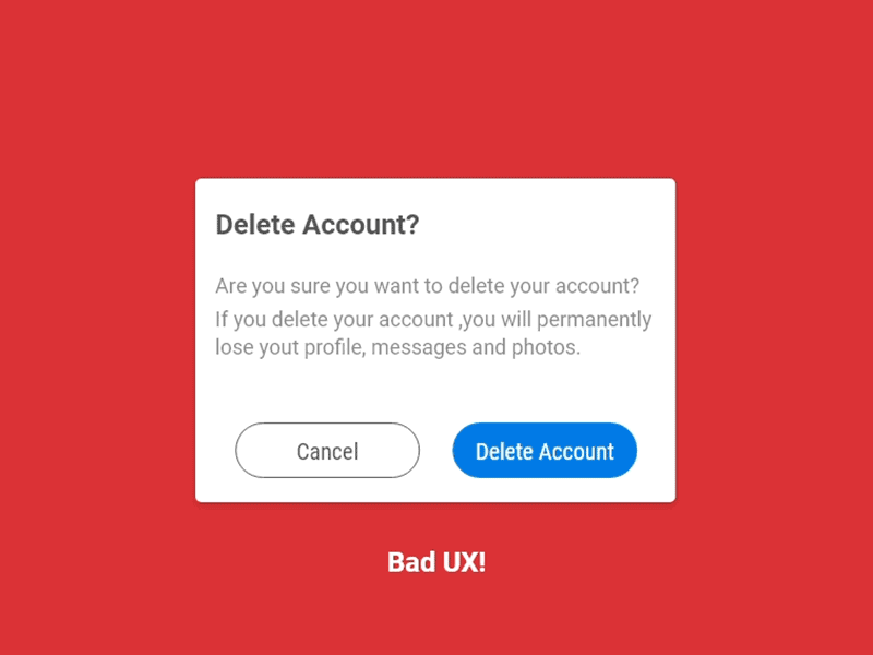 Good UX vs Bad UX by Arman Shaikh on Dribbble