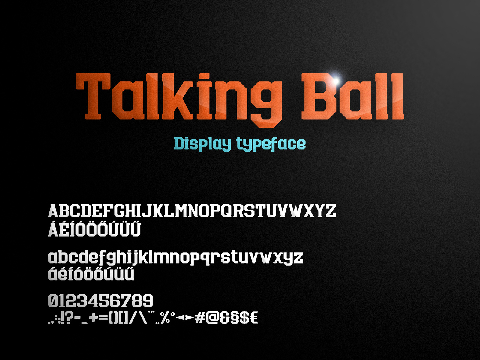 Talking Ball - Display Typeface by Gergő Tobler on Dribbble