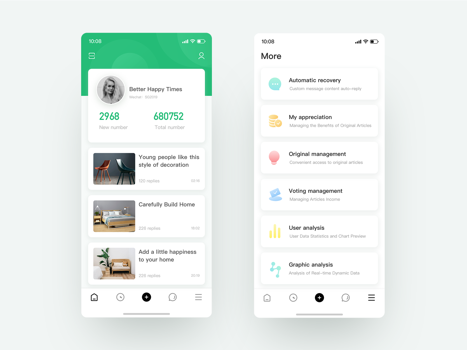 Wechat Background Management by Feng Heng on Dribbble
