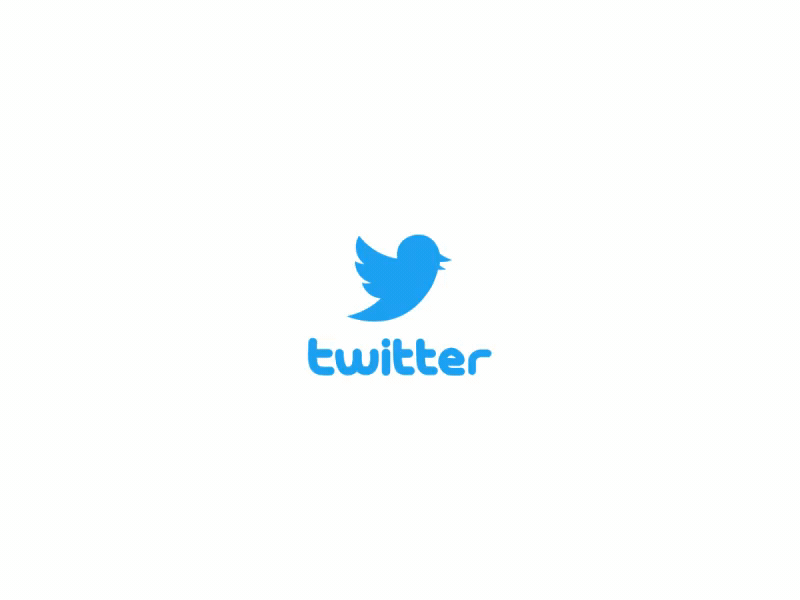 Twitter Bird Logo Gif