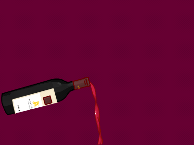 Animated Red Wine