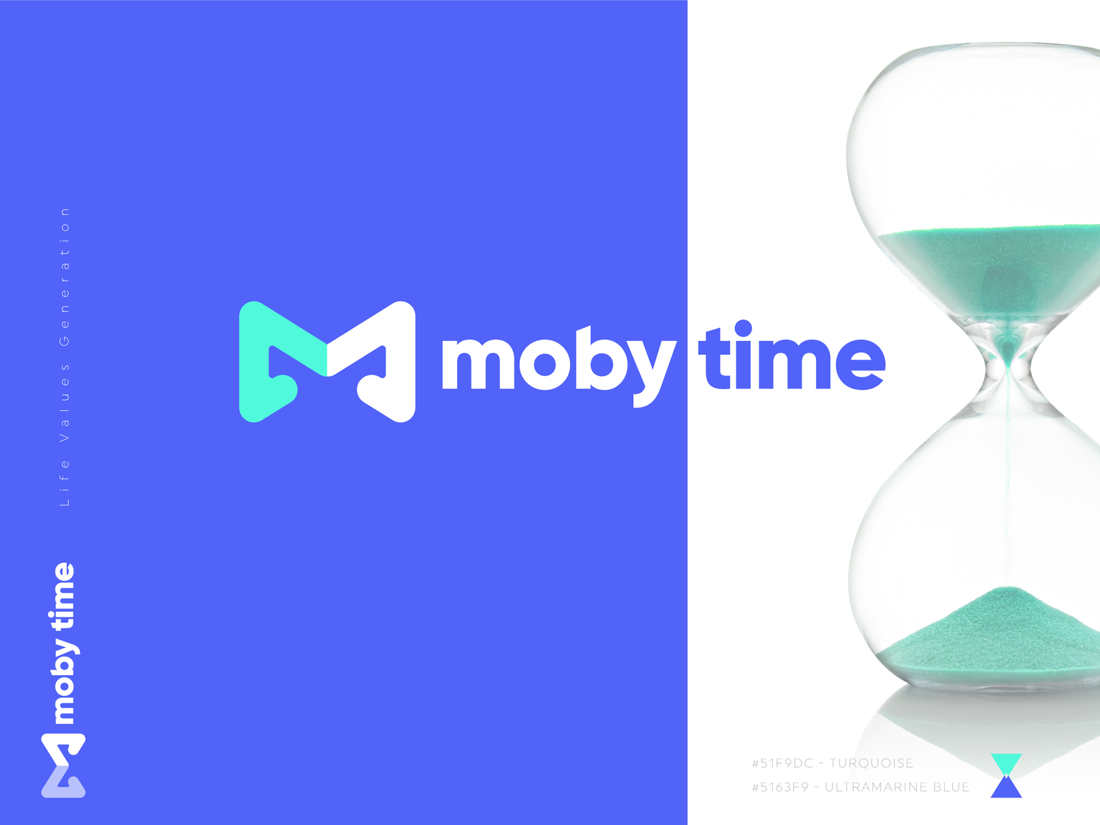 Moby Time Logo design by Gedas Meskunas on Dribbble