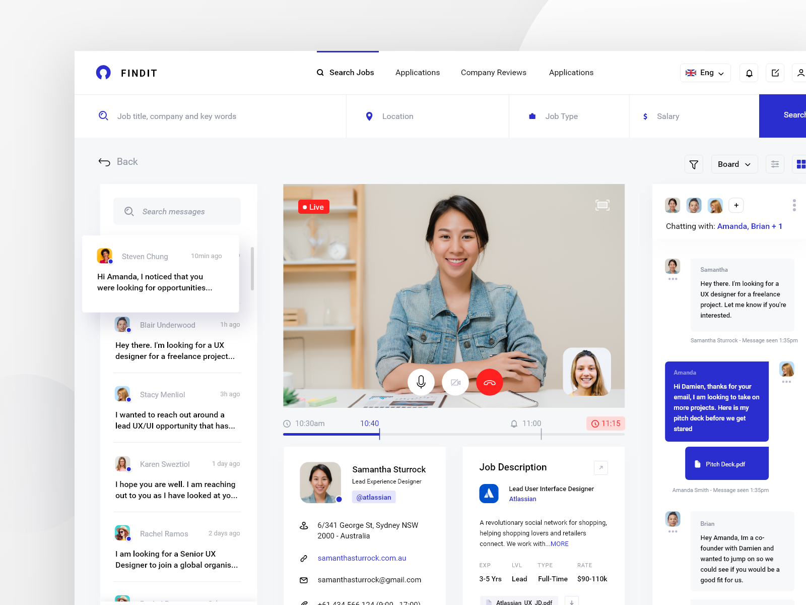 Job Application Process Dashboard pt7 by Monty Hayton on Dribbble